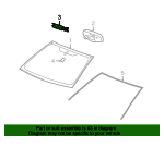 1999-2012 GM Inside Rearview Mirror Wiring Harness Cover 15195146 GM ...