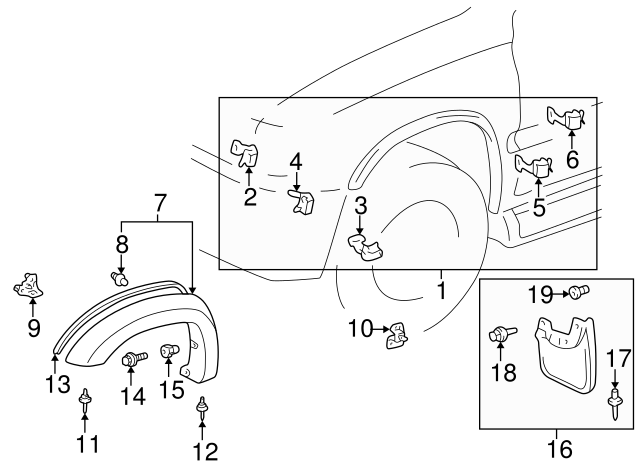 53853-35090-D0 - Flare Pad - 2002 Toyota 4Runner | OEM Genuine Toyota Parts