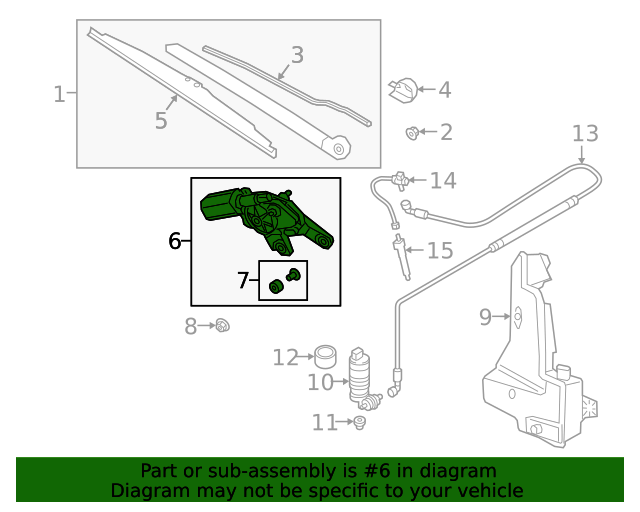 2019-2020 Audi Wiper Motor 4KE-955-711 | Audi USA Parts
