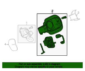 2017-2018 Cadillac CT6 Charge Port Housing 84366591 | GMPartsDirect.com