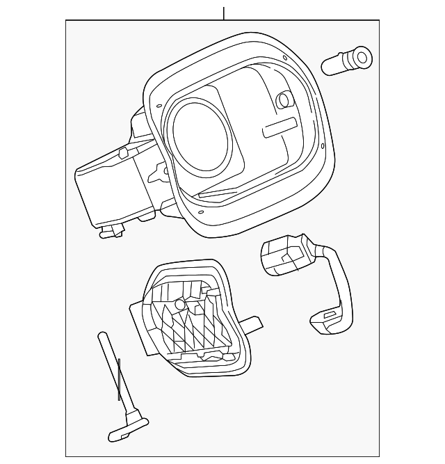 2017-2018 Cadillac CT6 Charge Port Housing 84366591 | GMPartsDirect.com
