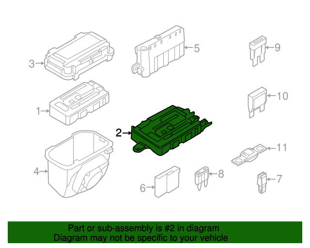 Genuine Fuse & Relay Box for 2012-2021 BMW | OEM Part# 61-14-9-259-466 ...