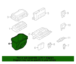 61149224854 - 2012-2021 BMW Lower Housing (61-14-9-224-854) | BMW of ...