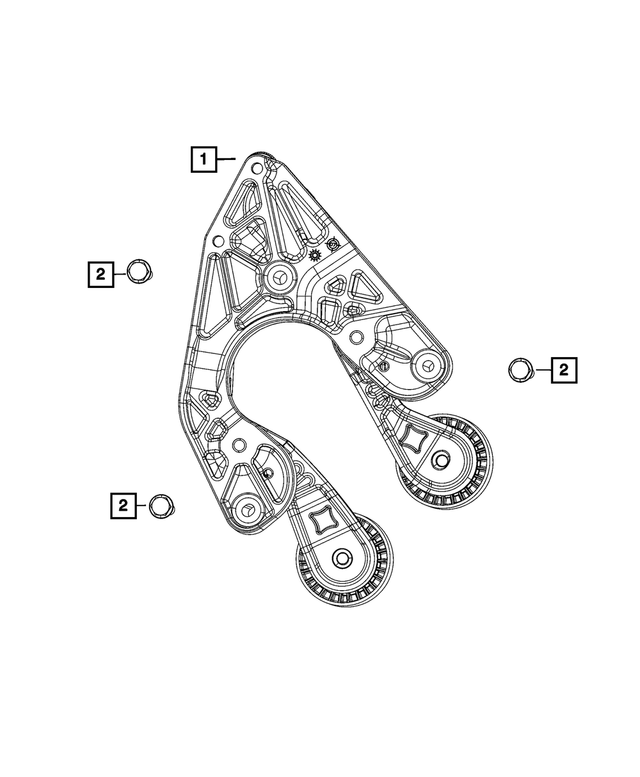 2018-2024 Jeep Belt Tensioner 05281667AD | Mopar eStore