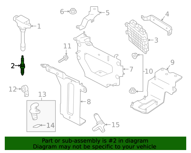2019-2020 Infiniti QX50 Spark Plug 22401-5NA1C | OEM Parts Online