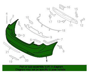2011-2013 Hyundai Sonata Bumper Cover 86610-3Q100 | QuirkParts