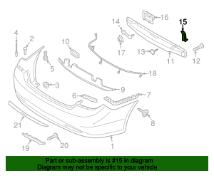 2011-2013 Hyundai Sonata Impact Bar Lower Bracket 86635-3Q000 | OEM ...