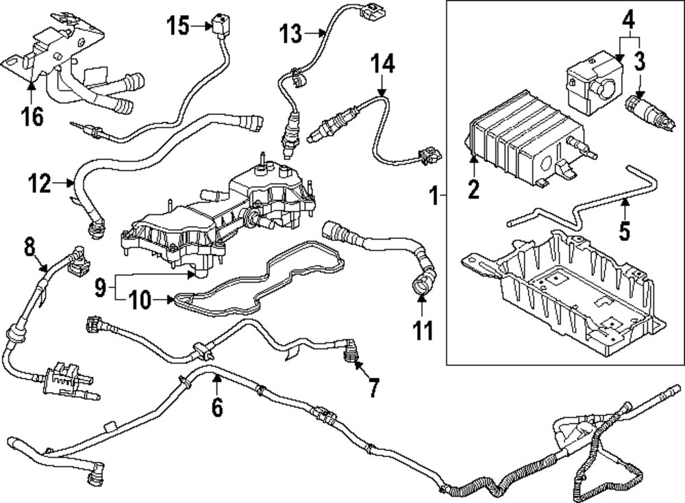 2024 Ford Mustang Oxygen Sensor PR3Z-9F472-B | TascaParts.com