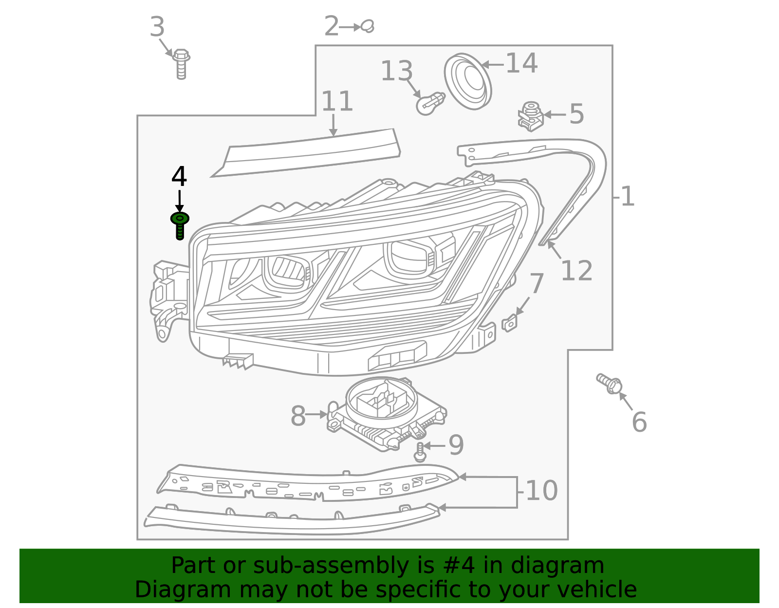 2018-2025 Volkswagen Headlamp Assembly Link Bolt WHT-003-214 | OEM ...