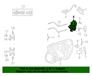 04589913AI - Door Lock Actuator Motor - 2011-2023 Mopar | Mopar Parts ...