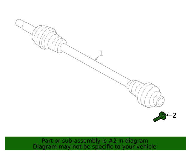 2015-2024 Porsche Axle Bolt PAB-407-643 | Sunset Porsche Parts