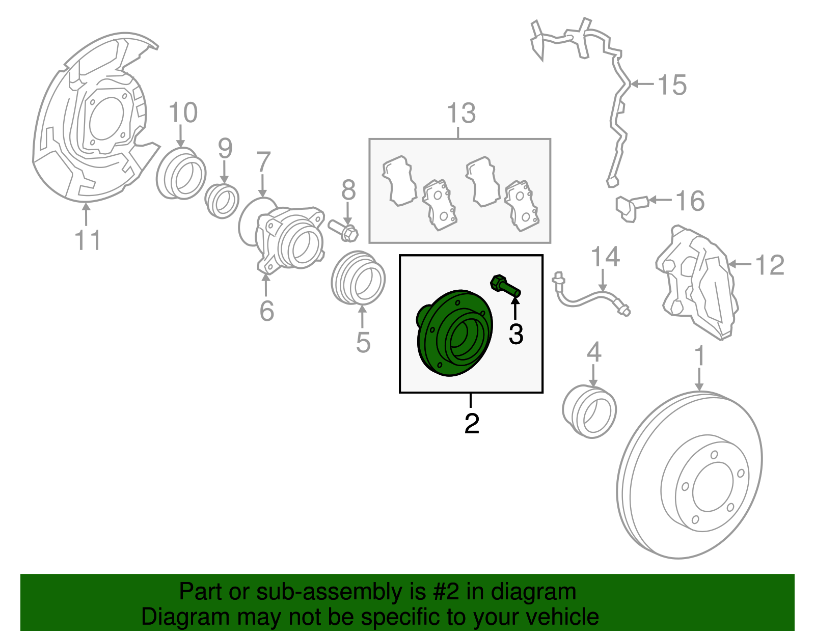 2007-2022 Toyota Hub Assembly 43502-0C021 | OEM Parts Online