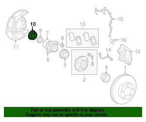 2007-2025 Toyota Grease Cap 43442-0C010 | OEM Parts Online