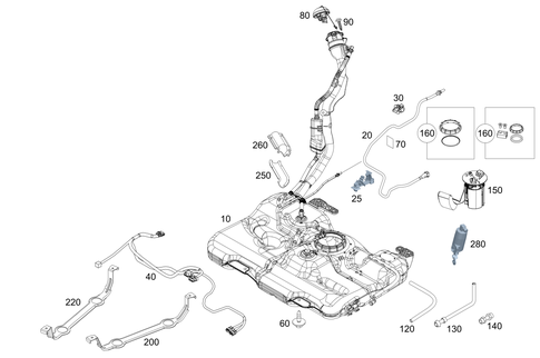 Fuel Tank with Detachable Parts for 2009 Smart Fortwo | Mercedes-Benz ...