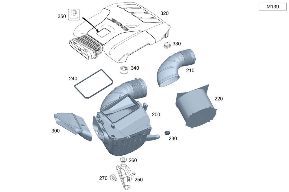 139-090-13-00 - Damping Air Filter 2020-2025 Mercedes-Benz | Mercedes ...