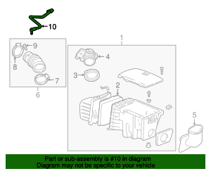 2002-2005 GM PCV Tube 24508186 | TascaParts.com