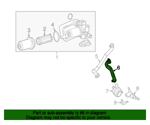 2014-2020 Mercedes-Benz Engine Coolant Hose 176-501-00-00 ...