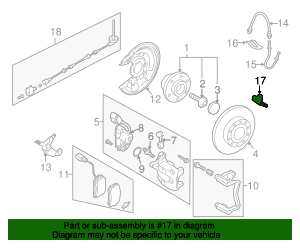WHT-003-858-B - ABS Wheel Speed Sensor - 2009-2020 Volkswagen | World ...