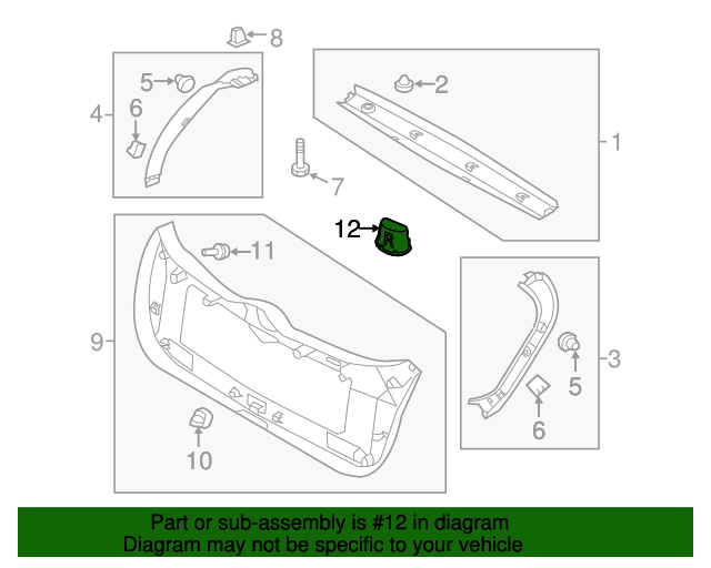 81755-2S000VA - Pull Handle 2011-2013 Kia Forte | Kia.Parts Store