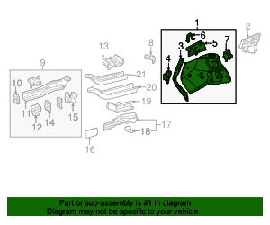 53702-08030 - Apron Assembly - 2011-2014 Toyota Sienna | Lithia Toyota ...