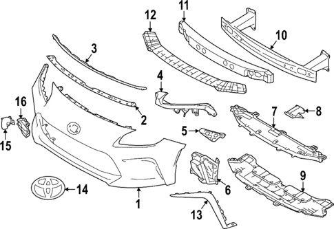 Bumper & Components - Front for 2022 Toyota GR86 | OEMGenuineParts.com