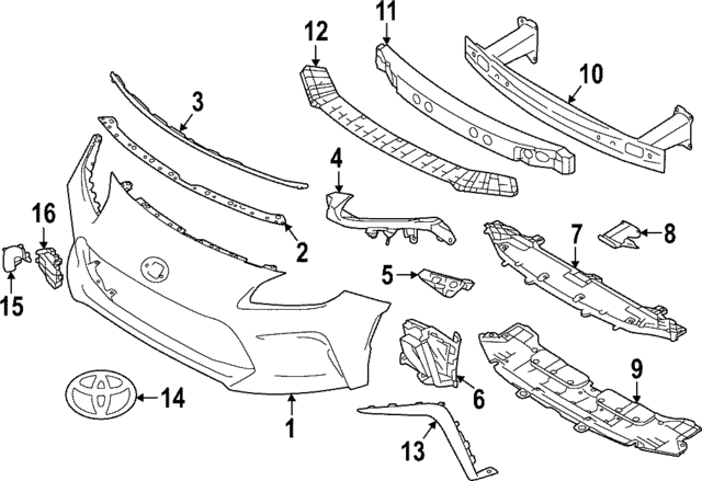 2022-2024 Toyota GR86 Bumper Cover SU003-09195 | Toyota Parts Center