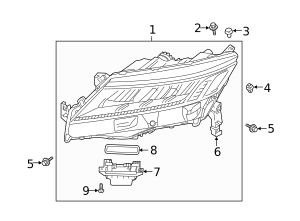 8301D572 - Headlamp Assembly 2020-2024 Mitsubishi Outlander Sport ...