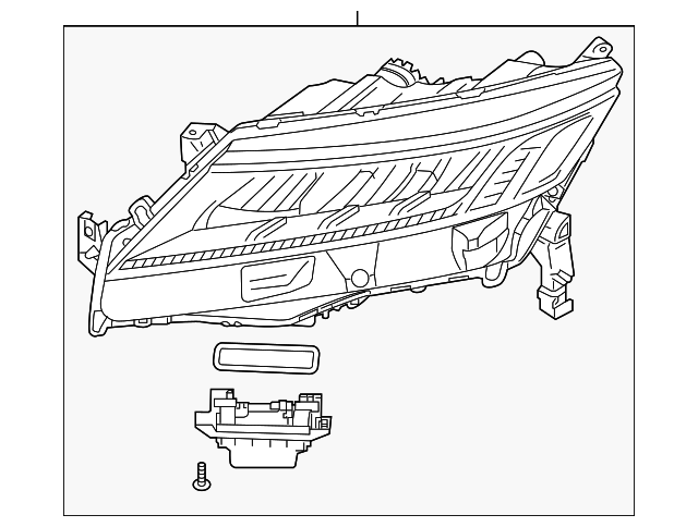8301D572 - Headlamp Assembly 2020-2024 Mitsubishi Outlander Sport ...
