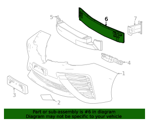 2016-2020 Toyota Mirai Impact Bar 52021-62020 | Toyota Parts Center