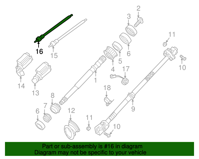 Genuine BMW 32-31-6-760-684 | Shaft Assembly | FREE Shipping on Most ...