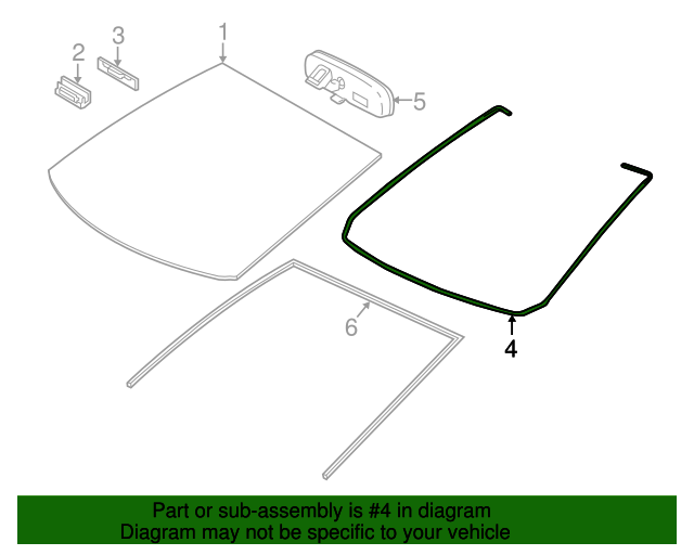 56117-50130 - Dam - 2011-2021 Toyota | OEM Genuine Parts