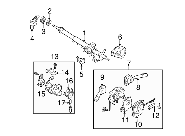 2005-2014 Subaru Ignition Switch 83131AG000 | QuirkParts