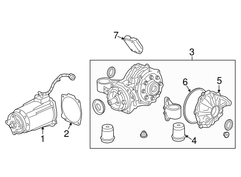 OEM AXLE & DIFFERENTIAL for 2007 Chevrolet Equinox | GMPartsCenter.net
