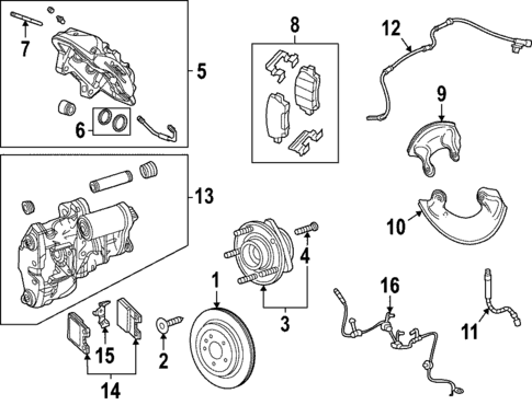 Rear Brakes for 2024 Cadillac CT5 | GMPartsDirect.com