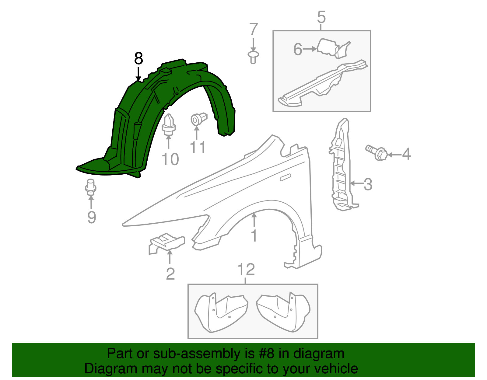 74151-SNA-A10 - Fender Splash Shield 2006-2011 Honda Civic | AutoNation ...