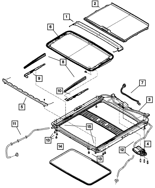 2005-2009 Dodge Sunroof Drain Tube 55276952AB | Mopar eStore