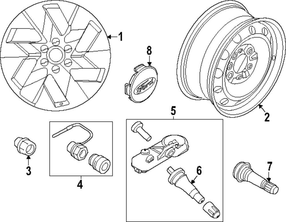 2024 Ford F-150 Lightning Wheel, Alloy NL3Z-1007-C | Varsity Ford