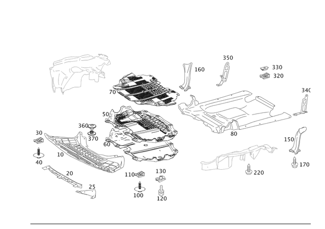 221-520-69-23 - Noise Capsule 1994-2006 Mercedes-Benz S500 | Mercedes ...