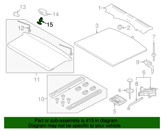 Genuine OEM Tank Strap Retainer Part# LR115125 Fits 2006-2023 Land ...