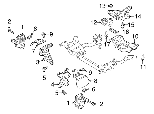 8R0-198-381-F - Motor Mount 2008-2015 Audi | Audi OEM Parts