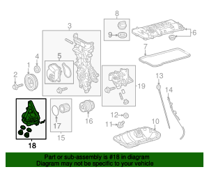 15609-37041 - Engine Oil Filter Adapter 2011-2017 Lexus CT200h ...