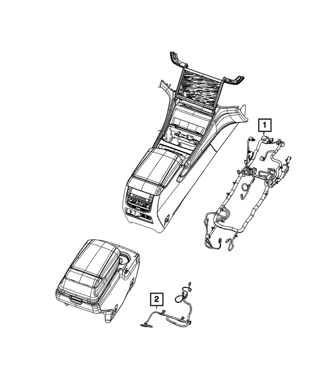 2022 Jeep Console Wiring 68506242AB | Mopar eStore