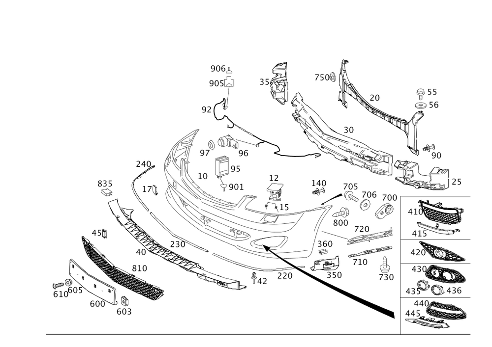 221-885-01-36 - Bracing 1954-2013 Mercedes-Benz | Mercedes-Benz USA Parts