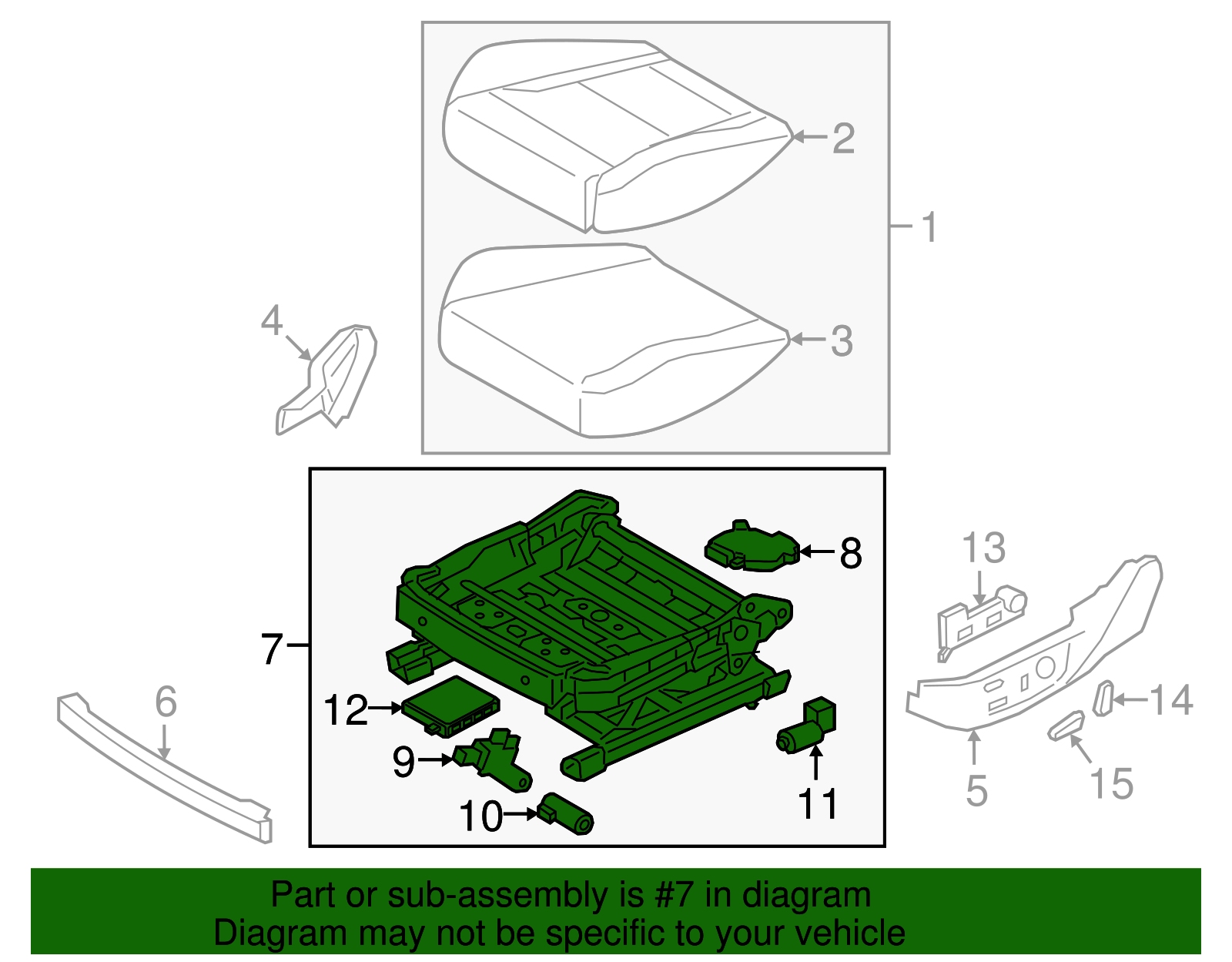 2018-2023 Kia Stinger Seat Adjuster 88500-J5000 | OEM Parts Online