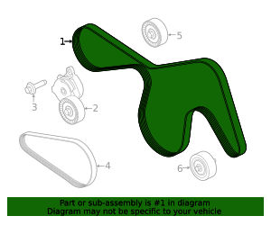 Genuine OEM Ford Part - Serpentine Belt ML3Z-8620-H | Genuine OEM Ford ...