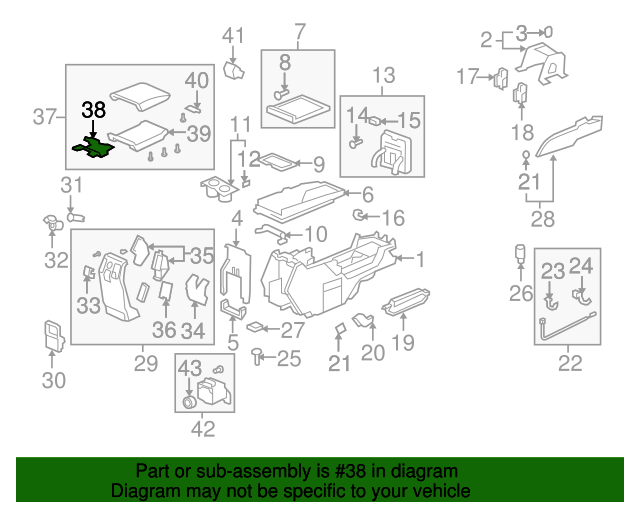 83411-S9V-A01 - Hinge 2003-2008 Honda Pilot | Honda Parts Online