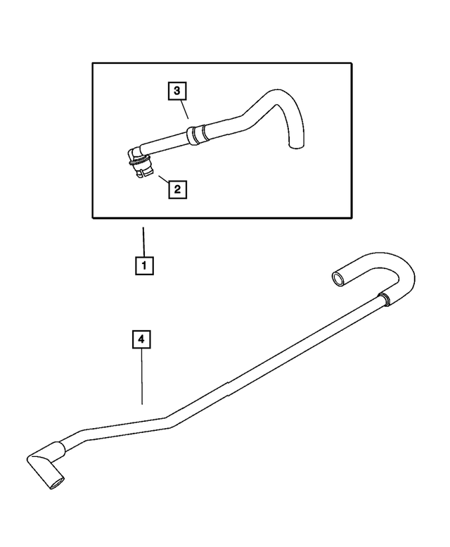 2005-2010 Mopar Make Up Air Hose 68383654AA | Mopar eStore