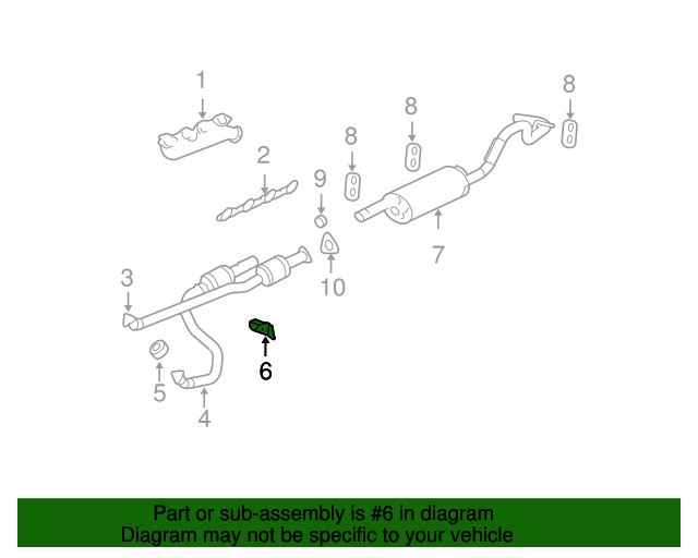 1988-2015 GM Exhaust System Hanger Insulator 15296913 GM ...