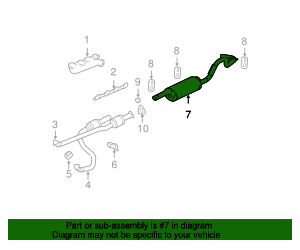 2011-2015 GM Exhaust Muffler Assembly 22739324 | TascaParts.com