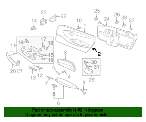 1997-2005 Porsche Door Trim Panel Clip 999-507-582-40 | Sunset Porsche ...